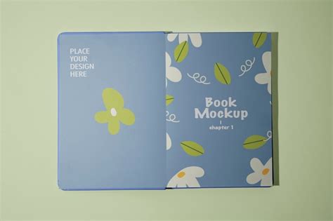 Maqueta De Libro De Papel Con Detalles Archivo Psd Premium