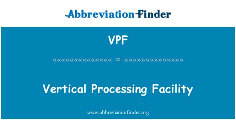 Defini O De Vpf Facilidade De Processamento Vertical Vertical