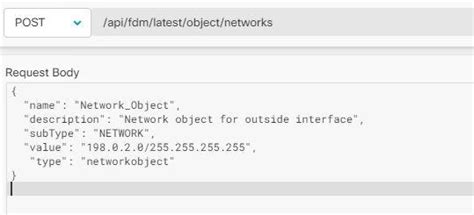 How To Enter A Secure Firewall Threat Defense Rest Api Request