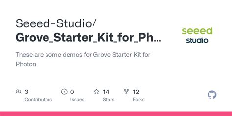 GitHub Seeed Studio Grove Starter Kit For Photon Demos These Are Some Demos For Grove Starter