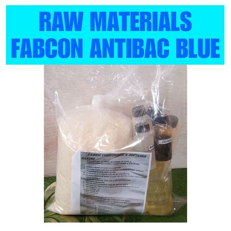 Raw Materials Fabcon Antibac Blue Fabric Conditioner 25 Liters Yield