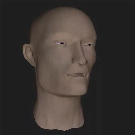 Asian Man Head Character Free 3d Model 3ds Open3dmodel
