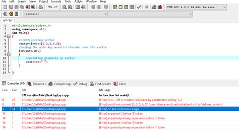 如何修复 Dev C 中的自动关键字错误 码农参考