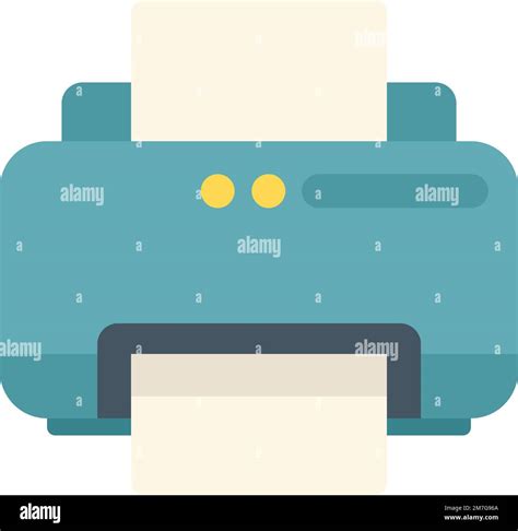 Printer Icon Flat Vector Ui Interface Internet Ui Isolated Stock