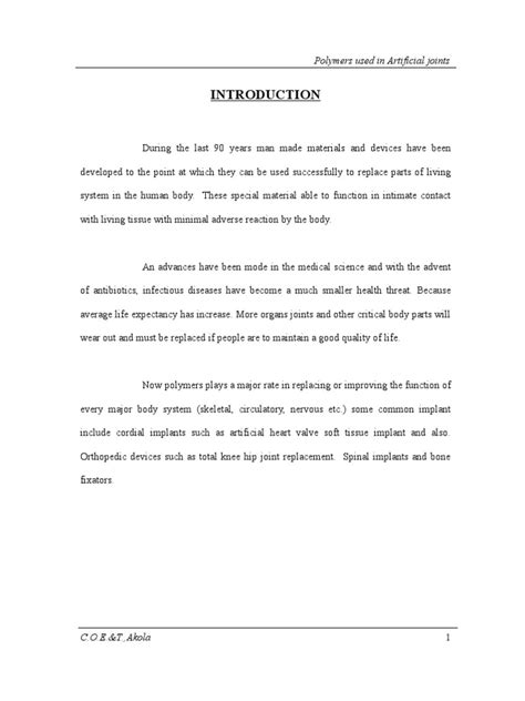 Pdf Polymers Used In Artificial Joints Dokumentips