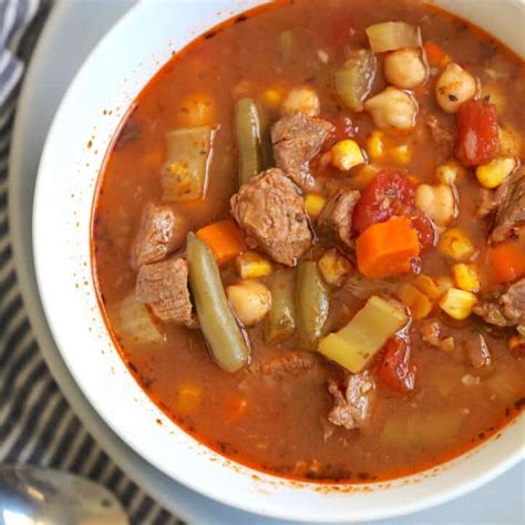 Instant Pot Vegetable Beef Soup Tasty Oven