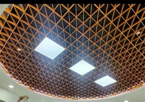 Aluminum Aluminium Colour Coated Triangular Open Ceiling At ₹ 400 Sq Ft