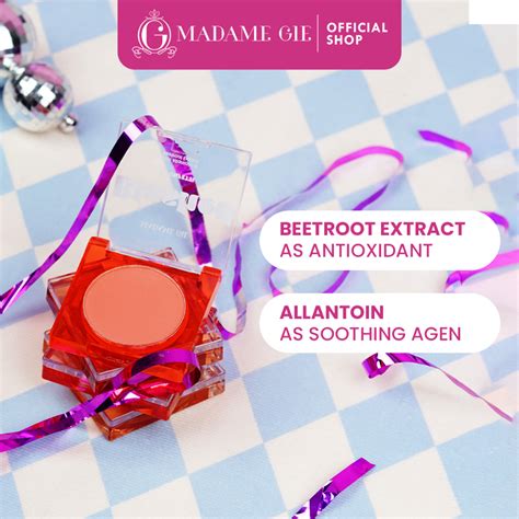 Jual Madame Gie Sweet Cheek Blushed Blush On [new Launch] Madame