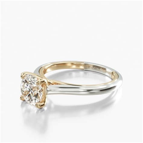 14K Gold Two Tone 1 8mm Comfort Fit Wedding Band 15001y14