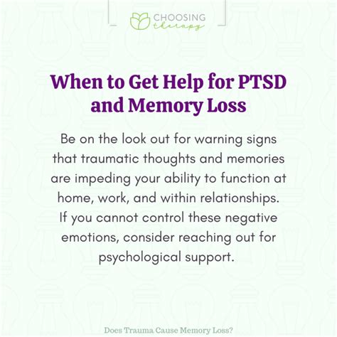 Does Trauma Cause Memory Loss