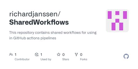 Github Richardjanssensharedworkflows This Repository Contains
