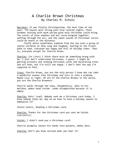 Charlie Brown Christmas Linus Monologue Text