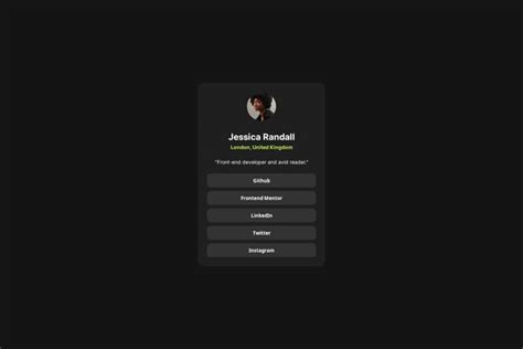 Frontend Mentor Social Link With Css And Html Coding Challenge Solution