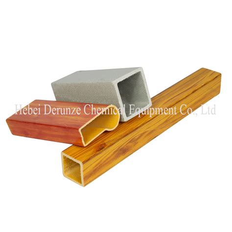 Fiberglass Rectangular Square Tube Pipe Profile Fiberglass Pultrusion