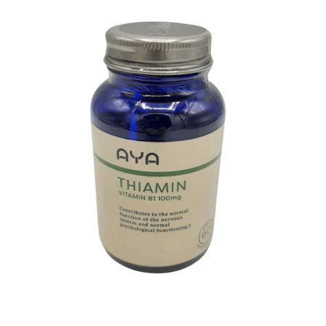 Aya Vitamin B1 Thiamin 100mg 60 Cap Mcfaddens Pharmacy