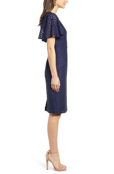 Rachel Parcell Flutter Sleeve Lace Sheath Dress Nordstrom Nordstrom
