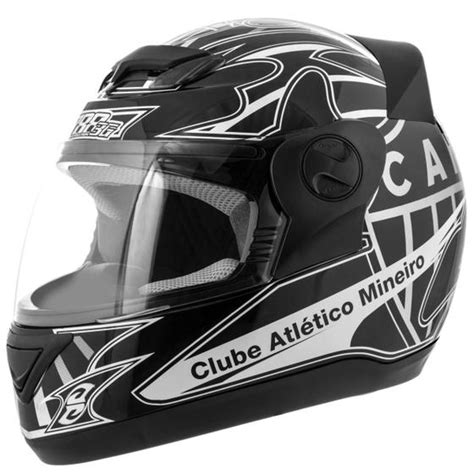 Capacete moto Fechado masculino personalizado Atlético Mineiro