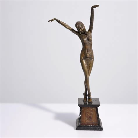 Demetre Chiparus Demetre Chiparus Bronze Sculpture Nude Female For