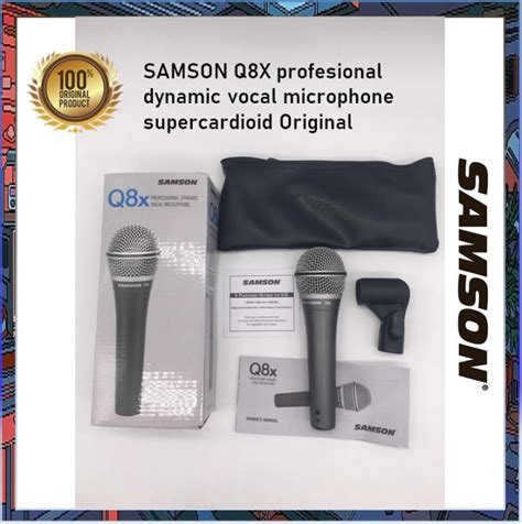 SAMSON Q8X profesional dynamic vocal microphone supercardioid Original ...