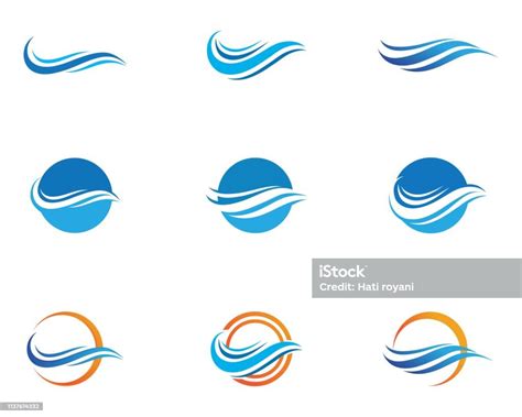 Symbole Donde Deau Et Icône Vecteurs De Modèle De Logo Vecteurs Libres