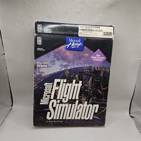 Microsoft Other Microsoft Flight Simulator 5 Pc 35 Disk Msdos Untested As Is All Disks