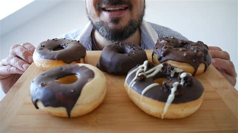 Asmr Dessert Chocolate Donuts Youtube