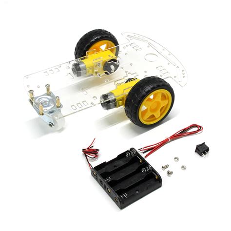 ชุดรถหุ่นยนต์หลบหลีกสิ่งกีดขวางและเดินตามเส้น Smart Car Kit 2wd Robot Ultrasonic Module For