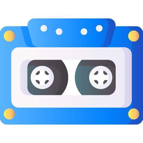 Cassette 3d Basic Gradient Icon