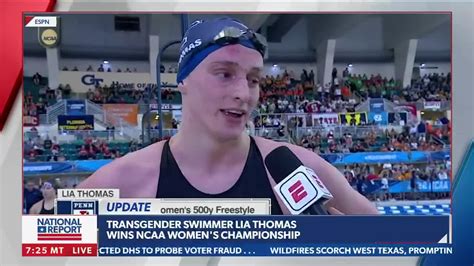 Newsmax University Of Pennsylvania Swimmer Lia Thomas