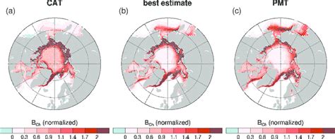 Scaled Diagonal Elements Of The Background Error Covariance Matrices