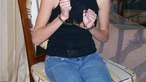 Lydia Tries To Escape Hinge Handcuffs Girls Wearing Handcuffs