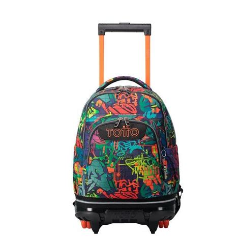 Mochila Totto Ruedas Desmontable Graffiti