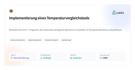 Implementierung Eines Temperaturvergleichstools Labex