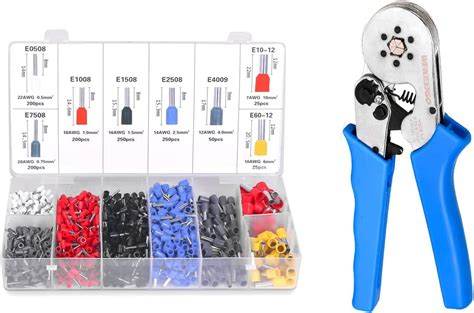 Amazon WEKESIGO Kit De Herramientas De Prensado De Virola AWG Herramienta De