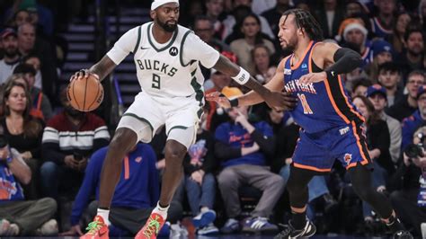 Milwaukee Bucks Forward Bobby Portis 9 Looks To Drive Past New York