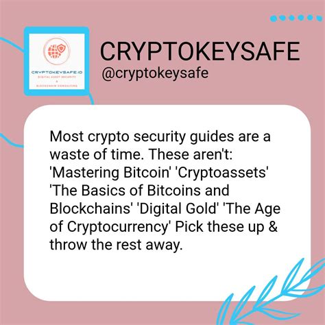 How To Secure Your Crypto Assets With These Books Cryptokeysafe Posted On The Topic Linkedin