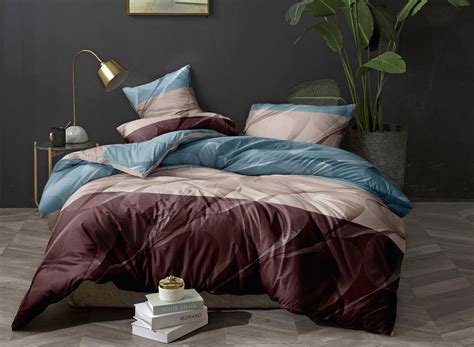 Комплект постільної білизни Кольорові смужки полуторний 150х220 см поліестер фото відгуки