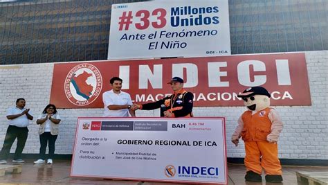 INDECI entregó más de 8 toneladas de Bienes de Ayuda Humanitaria
