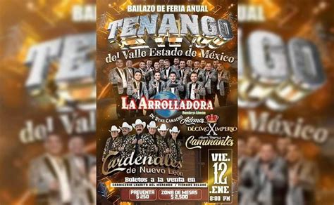 No es broma La Arrolladora Banda El Limón estará en Tenango del Valle