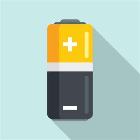 Premium Vector Half Battery Icon Flat Vector Charge Level Power Cell