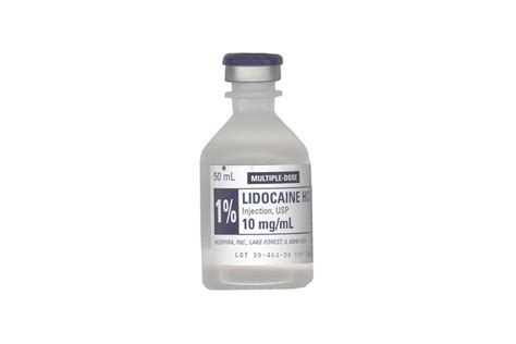 Lidocaine Hcl 1 10 Mg Ml Injection Multiple Dose Vial 50 Ml