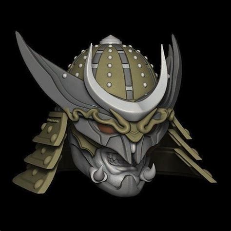 Samurai Smile Face 3d Model Cgtrader