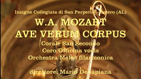 Wa Mozart Ave Verum Corpus K618 Solero 2024 Youtube