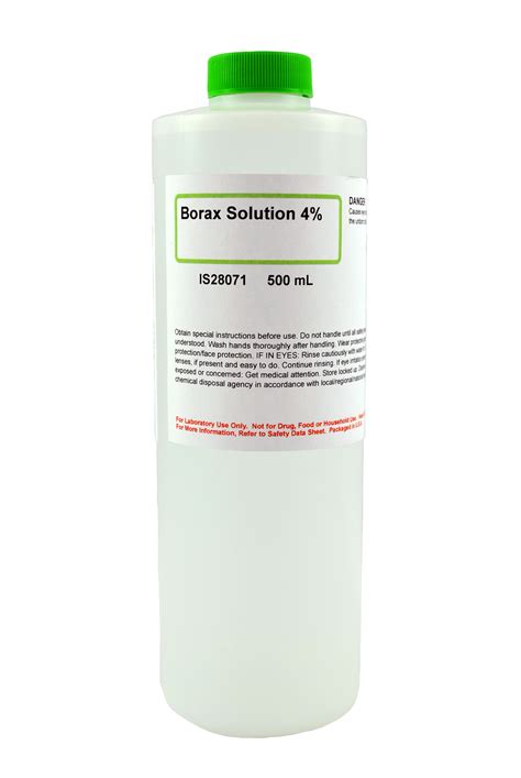 Borax Solution 4 500ml Nebraska Scientific