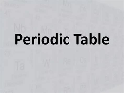 PPT Periodic Table PowerPoint Presentation Free Download ID 1588625