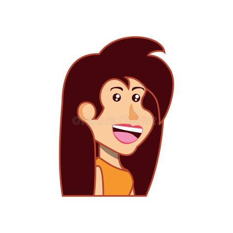 Cute Girl Avatar Character Stock Illustration Illustration Of