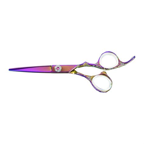 Ciseau Cheveux Professionnel Pink Sparkle Cisoria Taille 55 Et 6