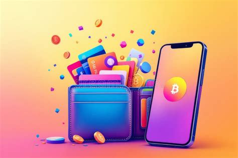 Phone And Wallet With A Bitcoin Symbol On It Stock Image Image Of Wallet Coins 361334057