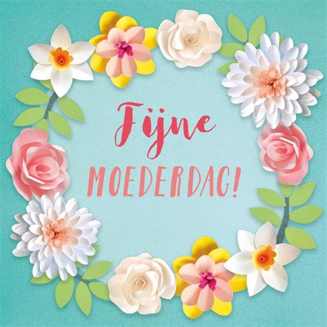 Lentebloemen Moederdagkaart Moederdag Kaarten Kaartje2go
