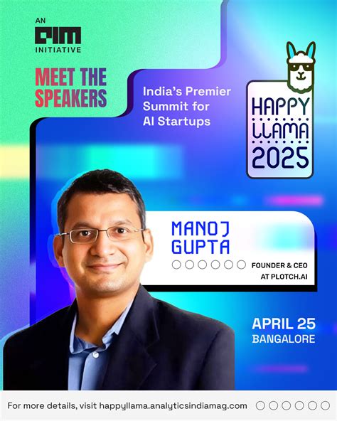 Analytics India Magazine We Are Thrilled To Announce Manoj Gupta
